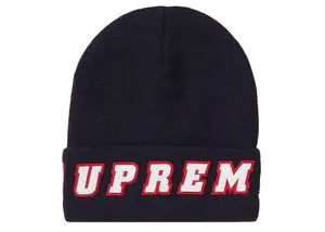 Supreme Felt Logo Beanie - Black