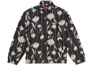 Supreme Floral Silk Track Jacket - Black