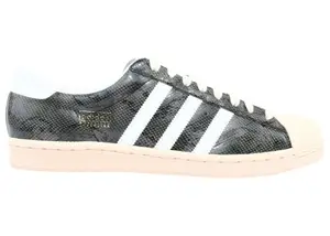 Adidas Superstar Vintage Snakeskin Sneakers - Black/white/metallic Gold