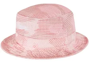 Supreme Camo Grid Velvet Crusher Hat - Pink Camo