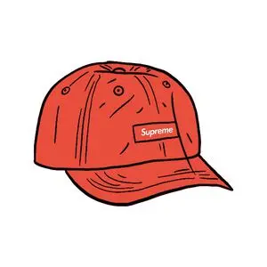 Supreme Faded Ripstop 6-panel Cap - Orange