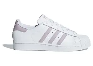 Adidas Superstar Lace Up Sneakers - Cloud White/soft Vision/core Black
