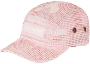 Supreme Camo Grid Velvet Camp Cap - Pink Camo