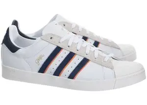 Adidas Superstar Vulc Alltimers Sneakers - White/navy Blue/orange