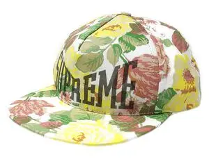Supreme Floral 5-panel Cap - White