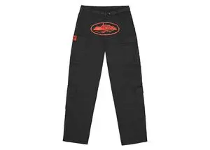 CORTEIZ Guerillaz Cargo Pants - Black/red