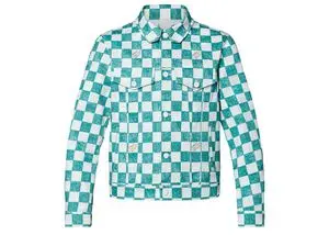 LOUIS VUITTON Damier Denim Trucker Jacket