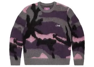 CORTEIZ Mohair Knit Sweater - Sakura Camo