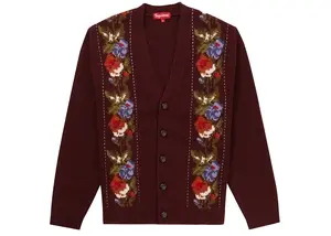 Supreme Floral Stripe Cardigan