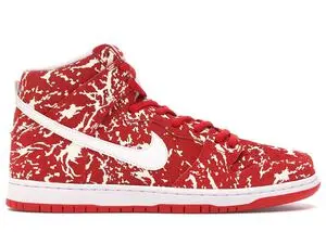 Nike Dunk High Sneakers - Challenge Red/challenge Red/white