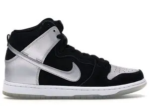 Nike Sb Dunk High Sneakers - Black/metallic Silver