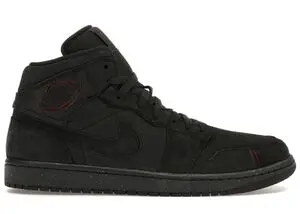 JORDAN 1 Mid Se Craft Dark Smoke Red Sneakers - Dark Smoke Grey/black/varsity Red