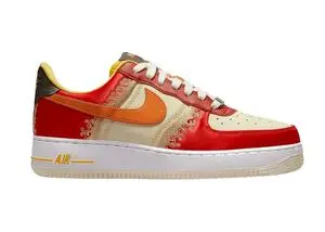 Nike Air Force '07 Premium Little Accra Sneakers Habanero Red