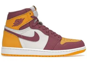 JORDAN 1 Retro High Og Brotherhood - University Gold/light Bordeaux/white