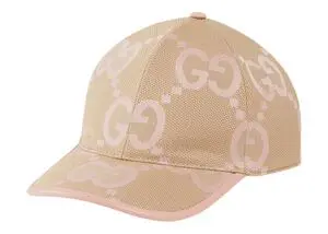 Gucci Jumbo Gg Baseball Cap - Beige/light Pink