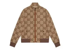 Gucci Jumbo Gg Canvas Jacket - Beige/ebony