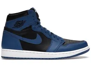 JORDAN 1 Retro High Og Sneakers - Dark Marina Blue/black/white