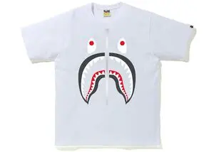 A BATHING APE Shark Tee Shirt - White