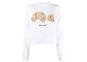 Palm Angels Teddy Bear-print Hoodie - White