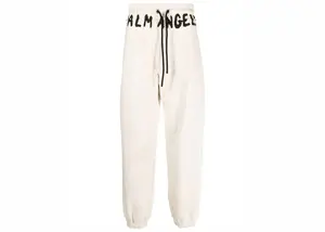 Palm Angels Seasonal Logo Vintage Sweatpants - White/black