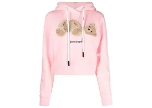 Palm Angels Teddy Bear-print Hoodie - Pink
