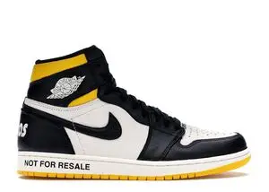 JORDAN 1 Retro High Sneakers - Sail/black/varsity Maize