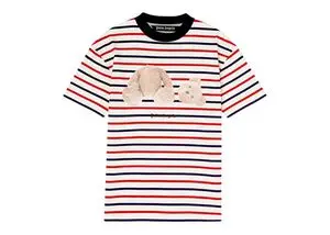 Palm Angels Striped Teddy Bear T-shirt