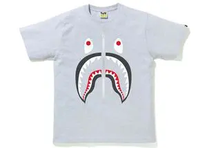 A BATHING APE Shark Tee Shirt - Grey