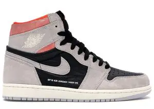 JORDAN 1 Retro High Sneakers - Neutral Grey/black/hyper Crimson