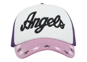 Palm Angels Star Trucker Cap - Lilac/black