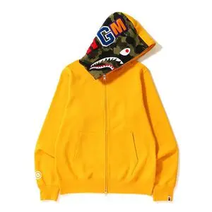 A BATHING APE Shark Full Zip Hoodie - Yellow