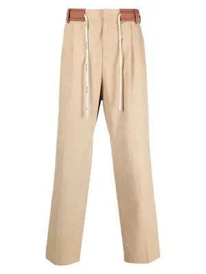 Palm Angels Track Belt Pants - Beige/tan