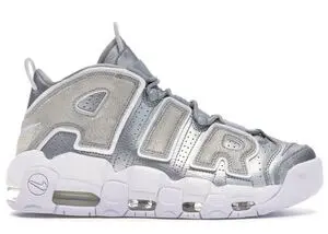 Nike Air More Uptempo Loud And Clear Sneakers - Metallic Silver/white