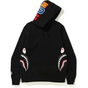 A BATHING APE Side Zip Shark Wide Pullover Hoodie