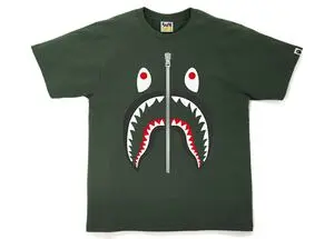 BAPE Shark Tee Shirt - Olivedrab Green