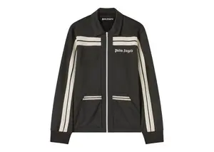 Palm Angels Shirt Collar Track Jacket - Black/off White