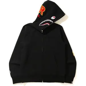 A BATHING APE Shark Full Zip Hoodie - Black