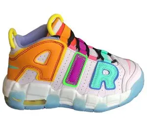 Nike Air More Uptempo Sneakers - Barely Grape/opti Yellowone-colorvivid Purpleone-colororange Peel