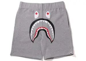 A BATHING APE Shark Sweat Shorts - Grey
