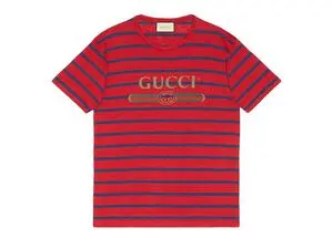 Gucci Logo Striped T-shirt