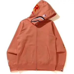 A BATHING APE Shark Full Zip Hoodie - Orange