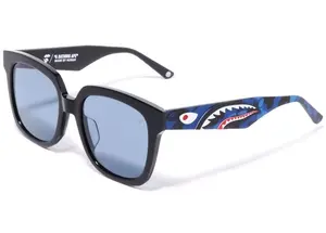 A BATHING APE Shark 13 Sunglasses Navy