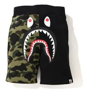 A BATHING APE Shark Sweat Shorts - Black