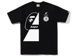 A BATHING APE Soccer #3 Tee Shirt - Black