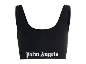 Palm Angels Logo Bra - Black/white