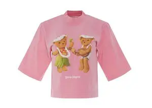 Palm Angels Dancing Bear Cropped T-shirt