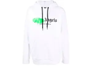 Palm Angels Venice Beach Sprayed Logo Sweatshirt - White