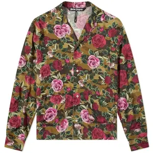 Palm Angels X End Allover Camo Rose Pajama Shirt