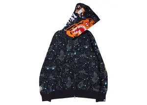 A BATHING APE Space Camo Tiger Full-zip Hoodie