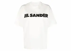 JIL SANDER Logo Printed T-shirt - Porcelain